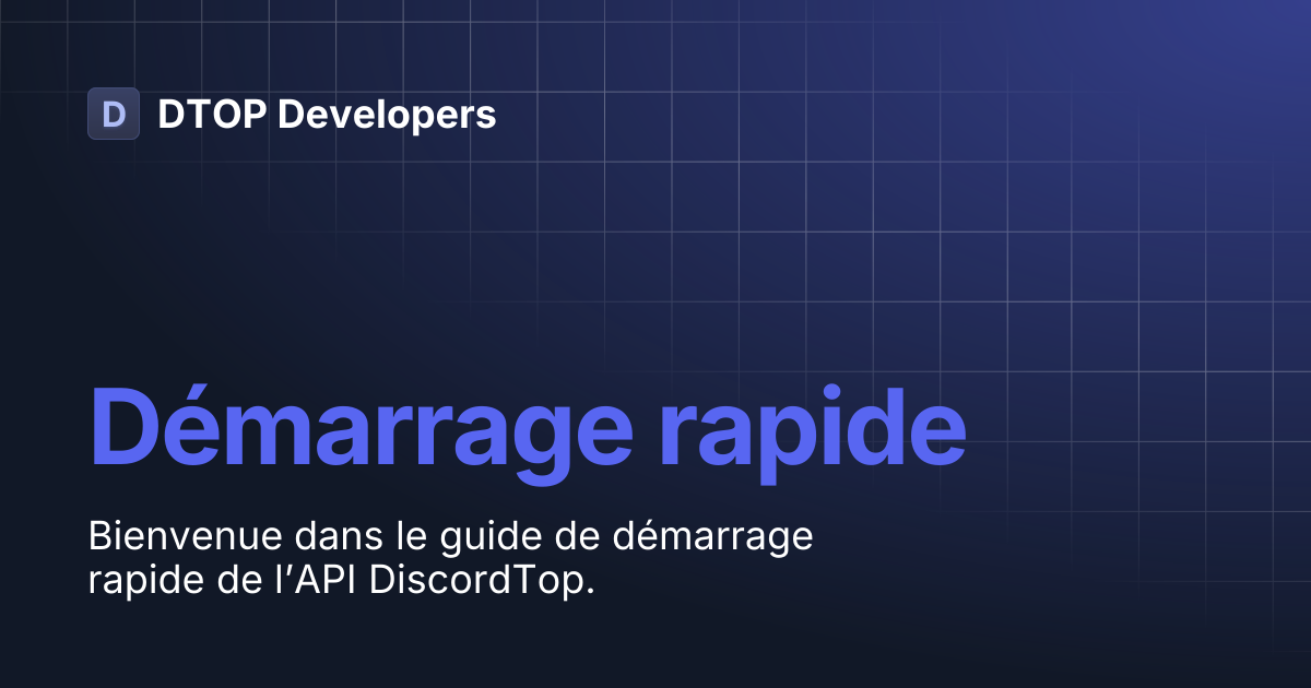 Démarrage rapide | Documentation | DTOP Developers
